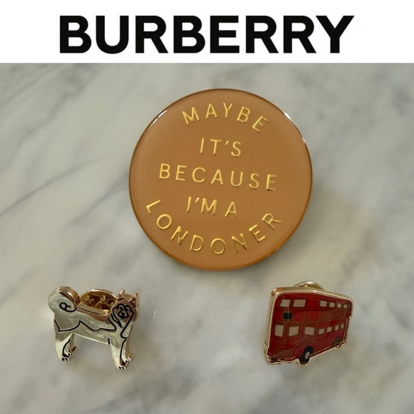 Burberry | Accessories | Burberry Brooch Pins Set Of 3 | Poshmark